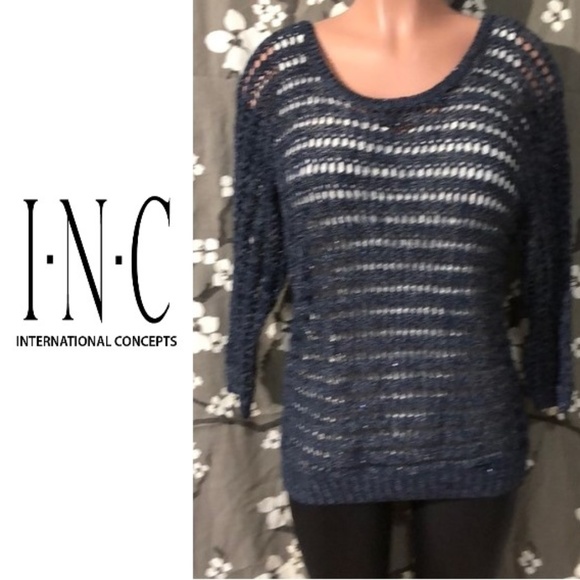 INC International Concepts | Sweaters | Nwot Inc Open Knit Cross Cross ...